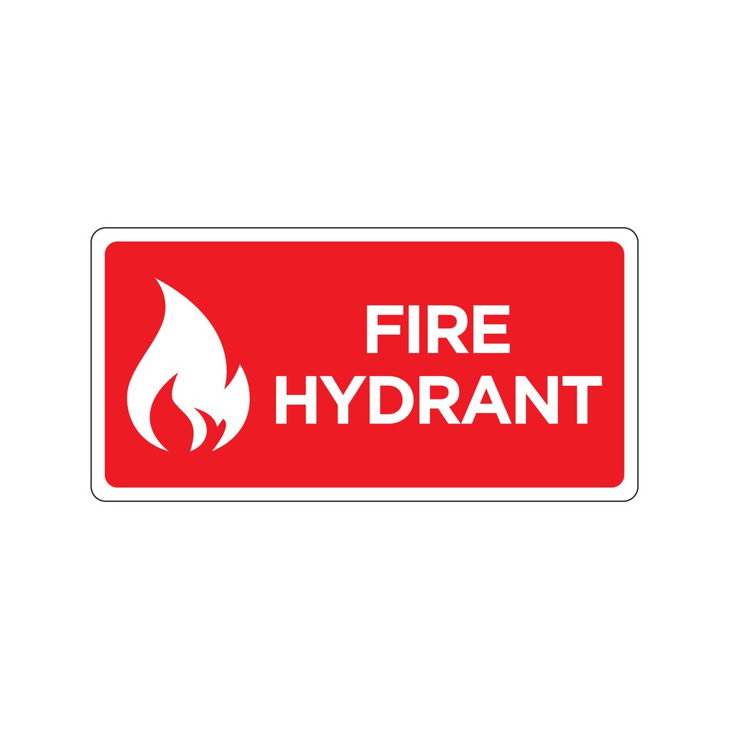 Acrylic Sign Board | Fire Hydrant | 30 x 15 cm | Shopee Philippines