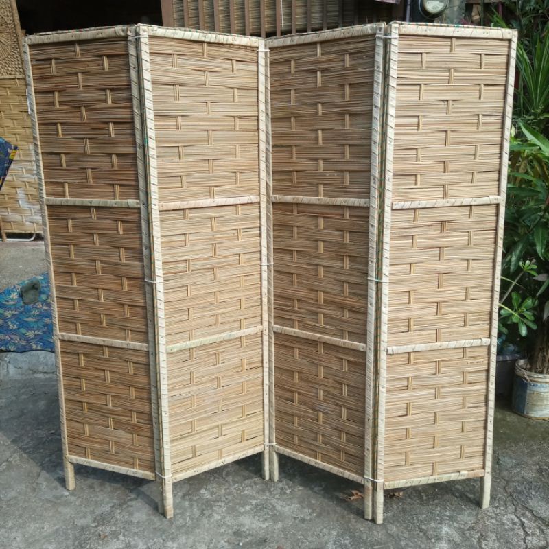 ROOM PARTITION/WALL DIVIDER/SHADES 1,2,3,4 PANELS with varnished ...