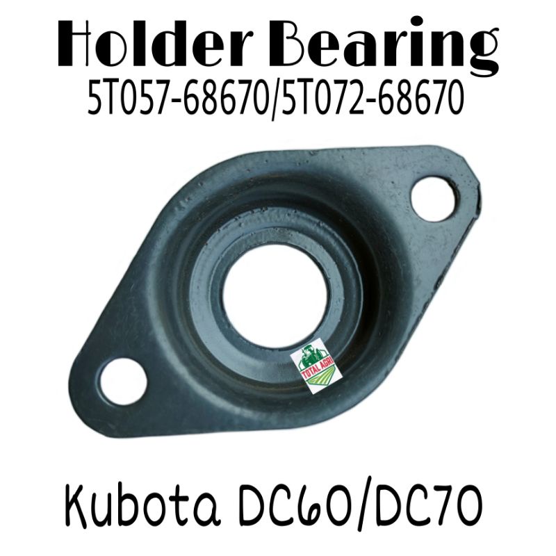 Holder Bearing Kubota Harvester DC60 DC70 Part #: 5T057-68670/5T072 ...