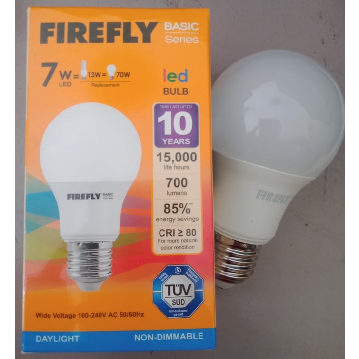 Firefly LED Bulb|/Daylight|/Non-Dimmable /Basic Series 7'' watts ...