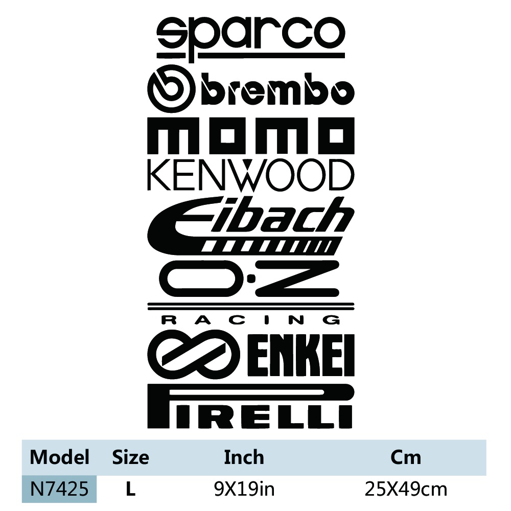 Jdm Racing Sponsor Stickers For Cars Car Decal Sticker Art Car Quotes ...