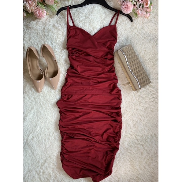 𝑺𝒐𝒍𝒊𝒅 𝑹𝒖𝒄𝒉𝒆𝒅 𝑩𝒐𝒅𝒚𝒄𝒐𝒏 𝑪𝒂𝒎𝒊 𝑫𝒓𝒆𝒔𝒔 | Shopee Philippines