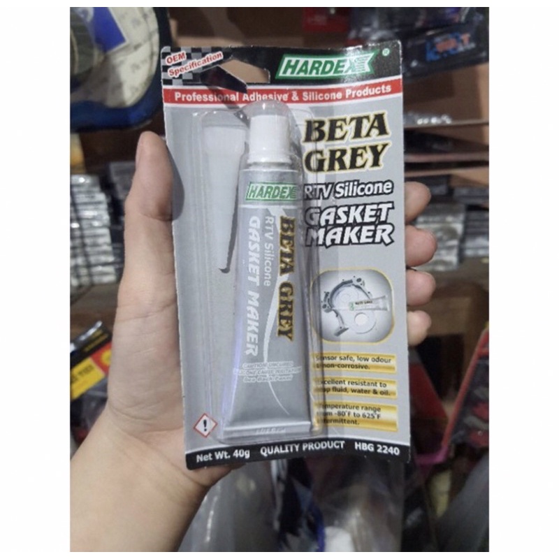 Original Hardex Beta Grey RTV Silicone Gasket Maker 40g | Shopee ...