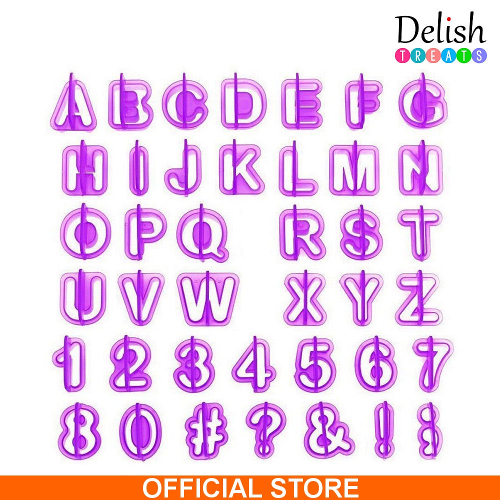 Delish Treats Cookie Cutter - Letters & Numbers (40pc Set) DTPH0222 ...