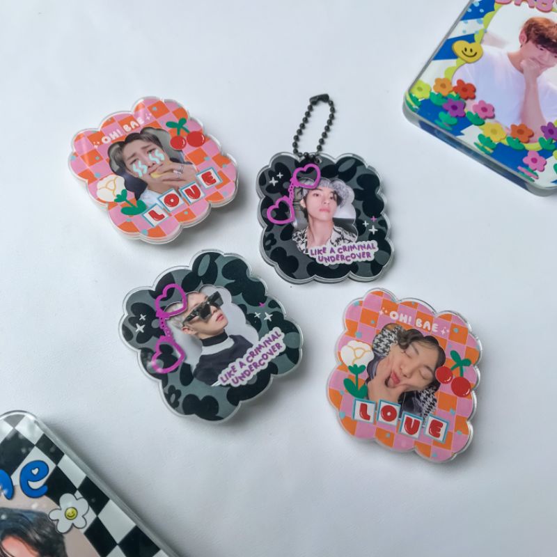 GANTUNGAN BTS Keychain & Griptok Frame | Keychain | Keyring | Pop ...