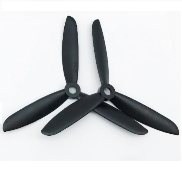 Black 5045 3-Blade 5x4.5 CW CCW Propeller 1 Pair for Mini QAV250 ...