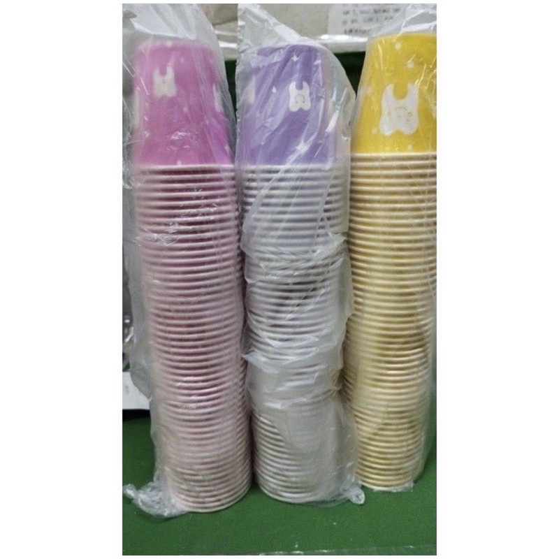 disposable dental paper cups cup 45 pieces per pack (pink violet ...