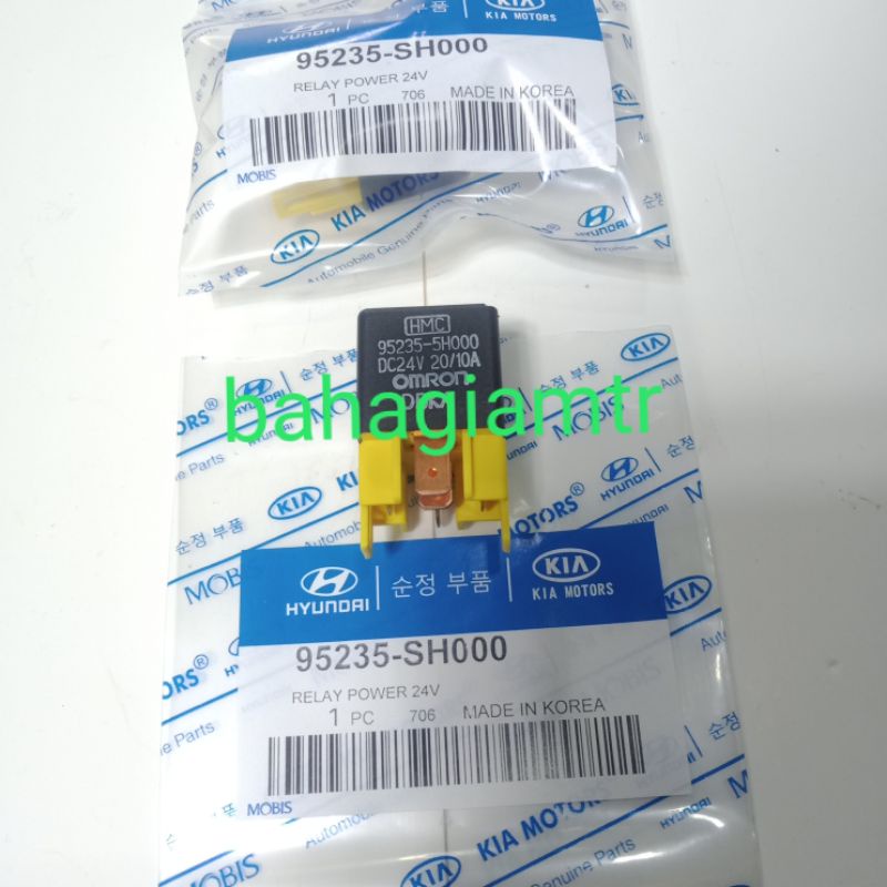 Relay 24v HYUNDAI KIA relai power relay 24 volt foot 5 HYUNDAI KIA ...