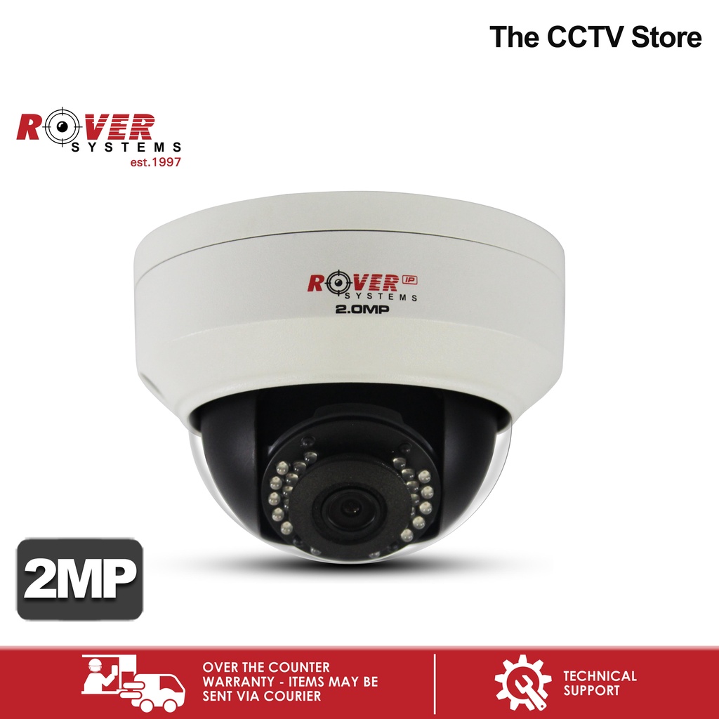Rover Systems 2MP WDR IP Dome CCTV Camera Indoor Security Camera IP ...