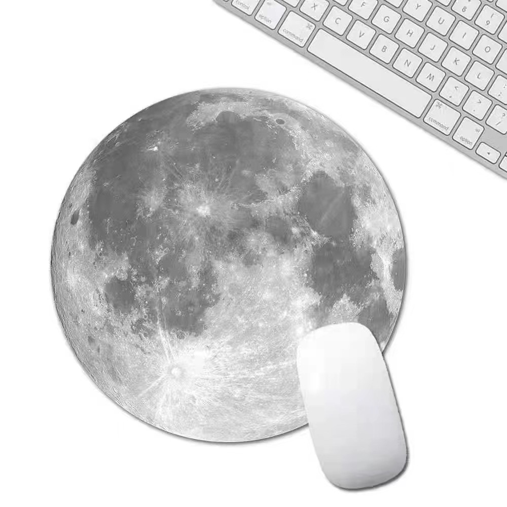 Circle Mouse Pad Cartoon Art Design Mousepad Round Office Mice Pad ...