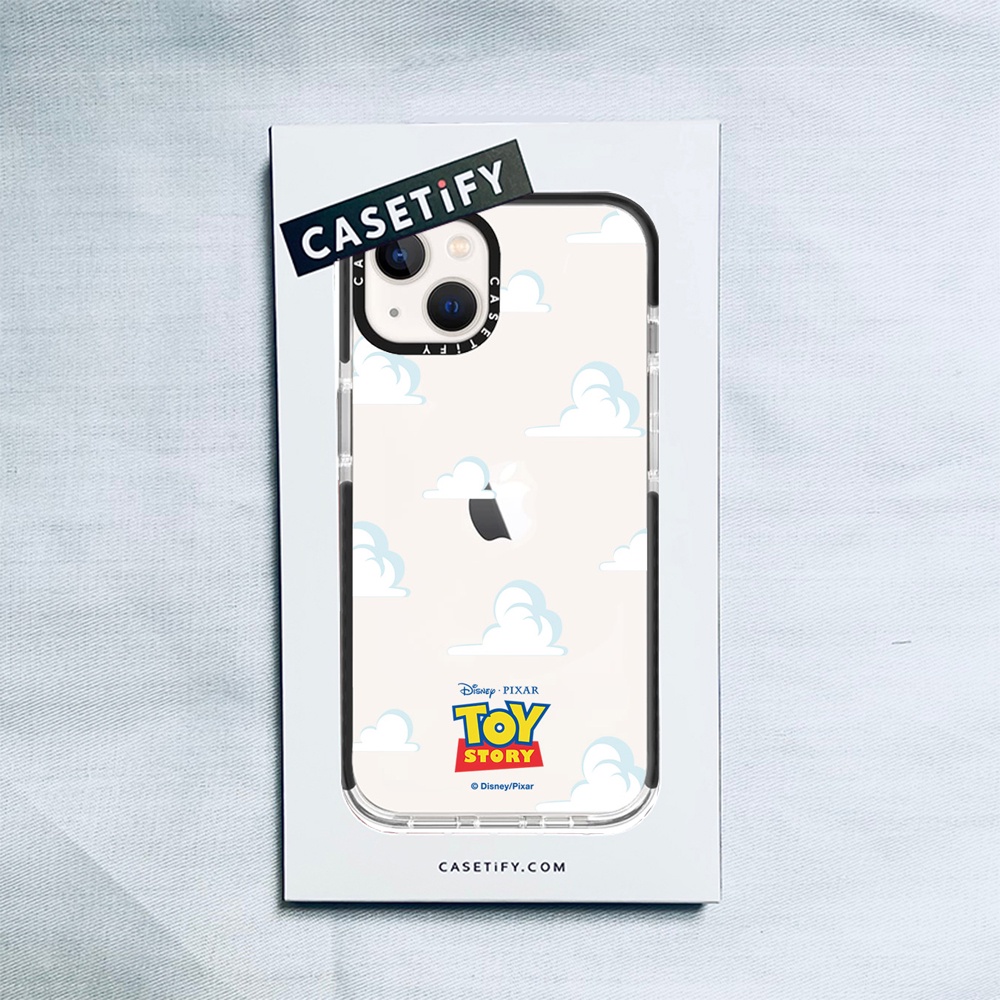 CASETiFY X Disnep PIXAR TOY STOORY White Cloud Black Edge Case IPhone 14 13 12 11 Pro Max Mini ...