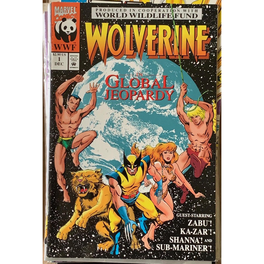 Marvel Comics: 1993 - Wolverine: In Global Jeopardy #1 - WWF Fundraiser ...