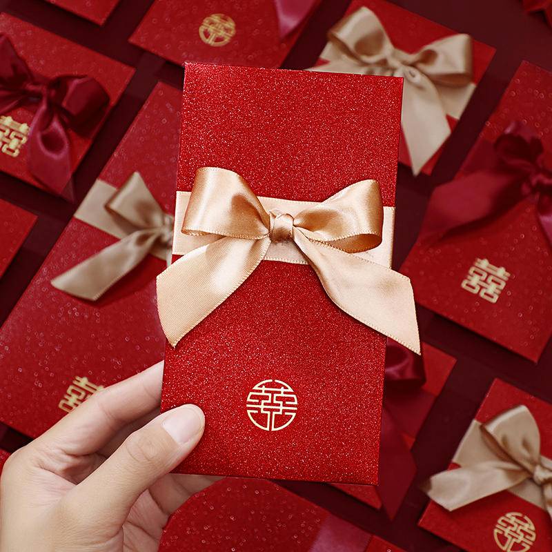 2-6pcs Wedding Red Packet Angpao Packets Angpau Money Envelope Long ...