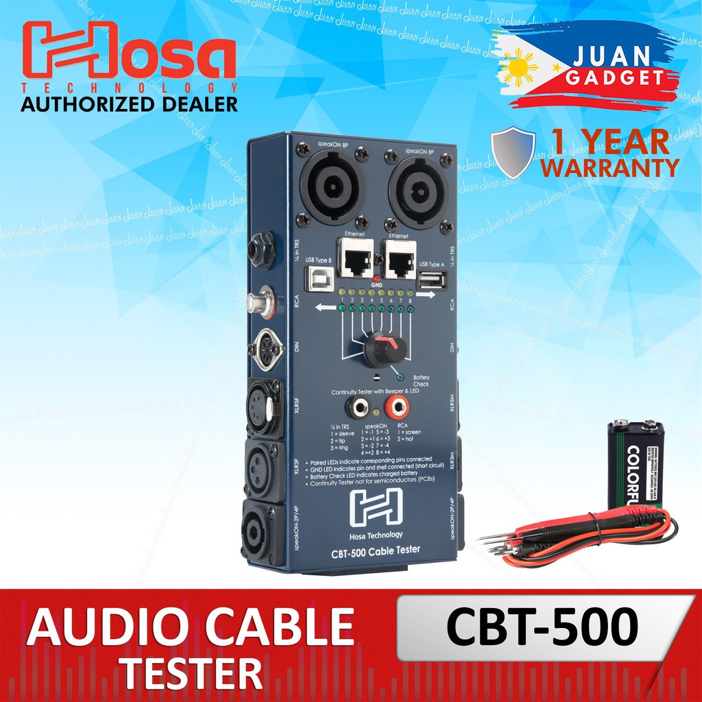 Hosa Technology CBT-500 Audio Cable Tester | JG Superstore | Shopee ...