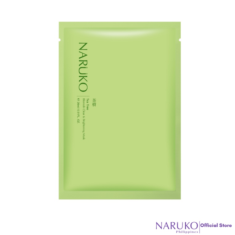 Naruko Tea Tree Blemish Clear & Brightening Mask 1pc | Shopee Philippines
