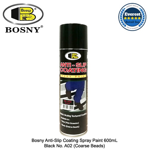 Bosny Anti-Slip Coating Spray Paint 600mL Variants: Clear (Fine ...