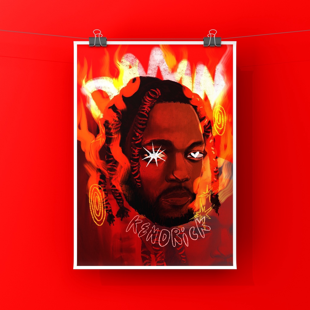 DAMN. Art print/Sticker by Jemima Grace | Shopee Philippines