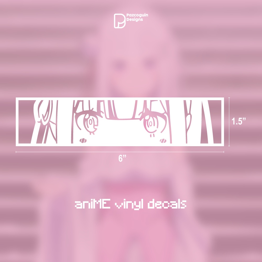 AniME Waifu Vinyl Stickers/Decals Re:Zero EMILIA | Shopee Philippines