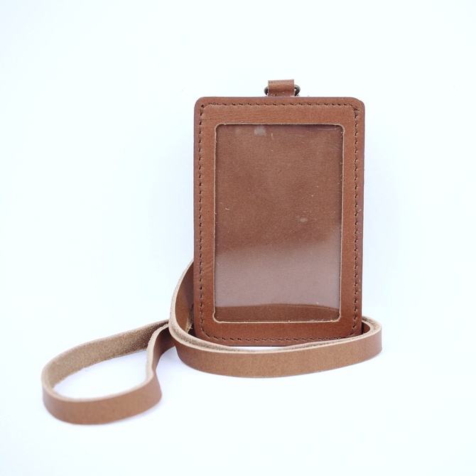 Gk ID Card Holder - ID Card Holder / Leather ID Card Necklace / Leather ...