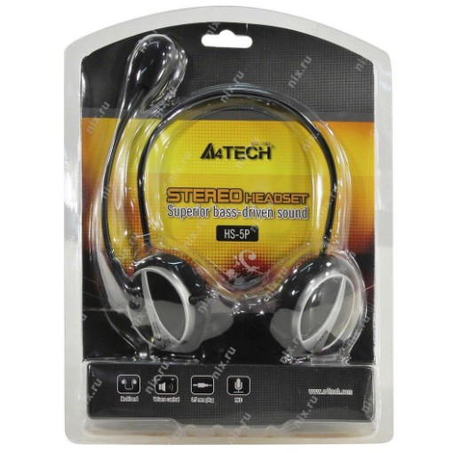 A4TECH INTERNET HEADSET (HS-5P) BLACK | Shopee Philippines