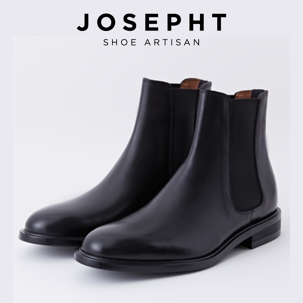 Josepht John Round Toe Leather Chelsea Boots Vibram Outsole Chelsea ...