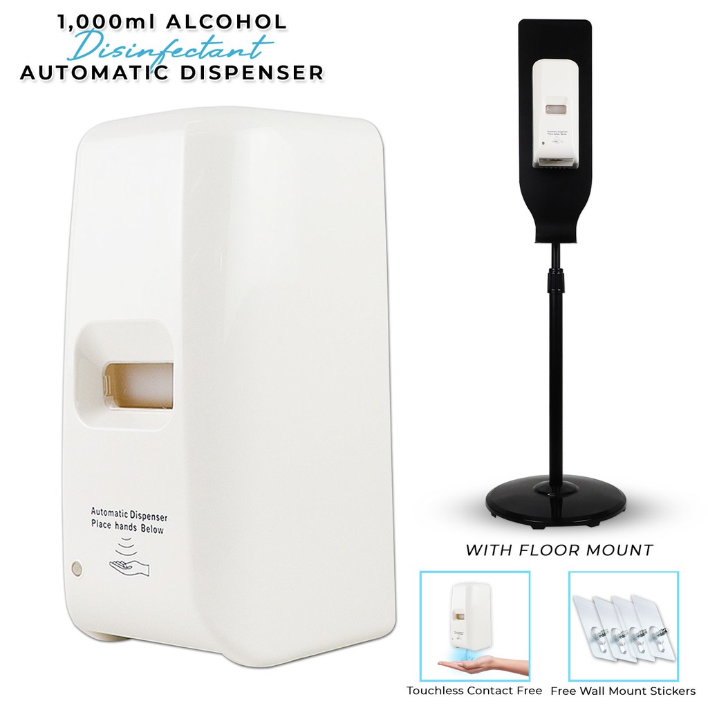 1000ml Touch-free Automatic Alcohol Dispenser Refillable Alcohol ...