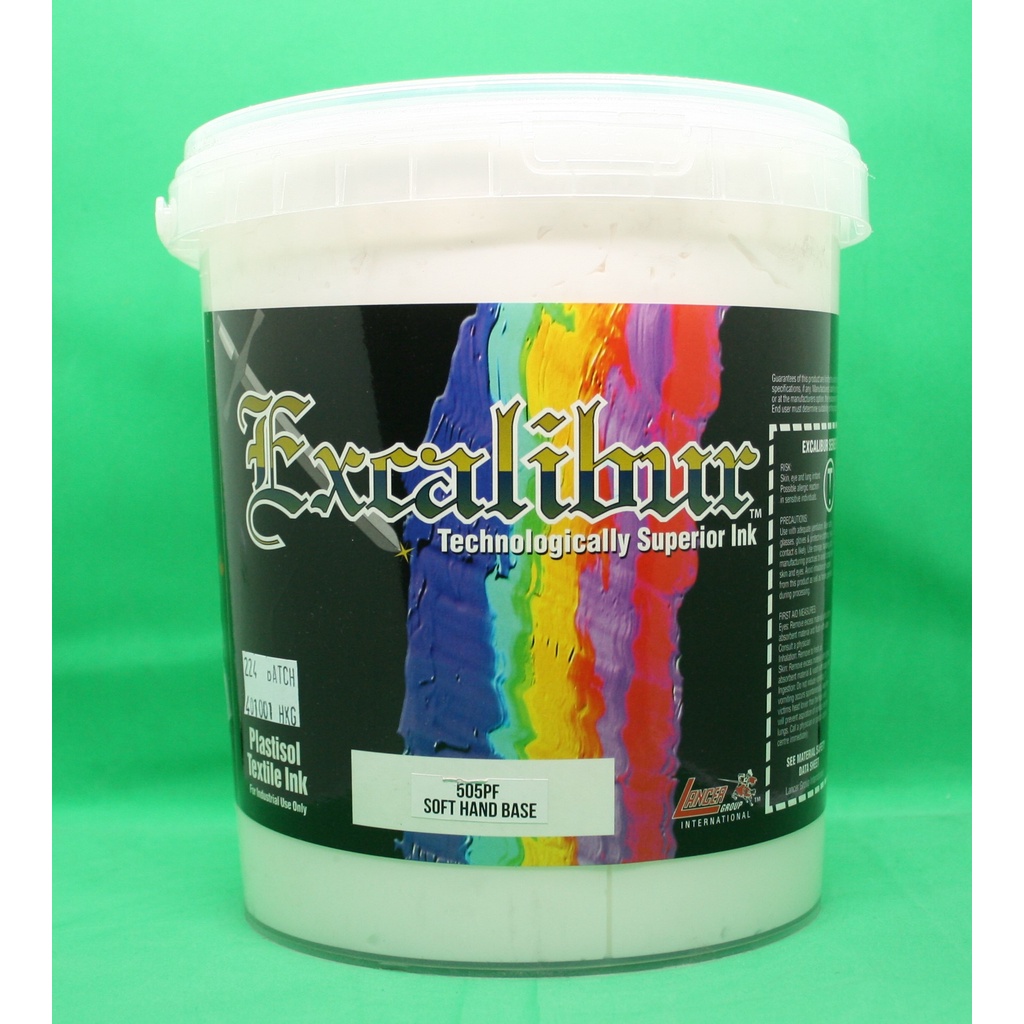 Excalibur Plastisol Ink 505PF Soft Hand Base Gallon (4.5 Kilos ...