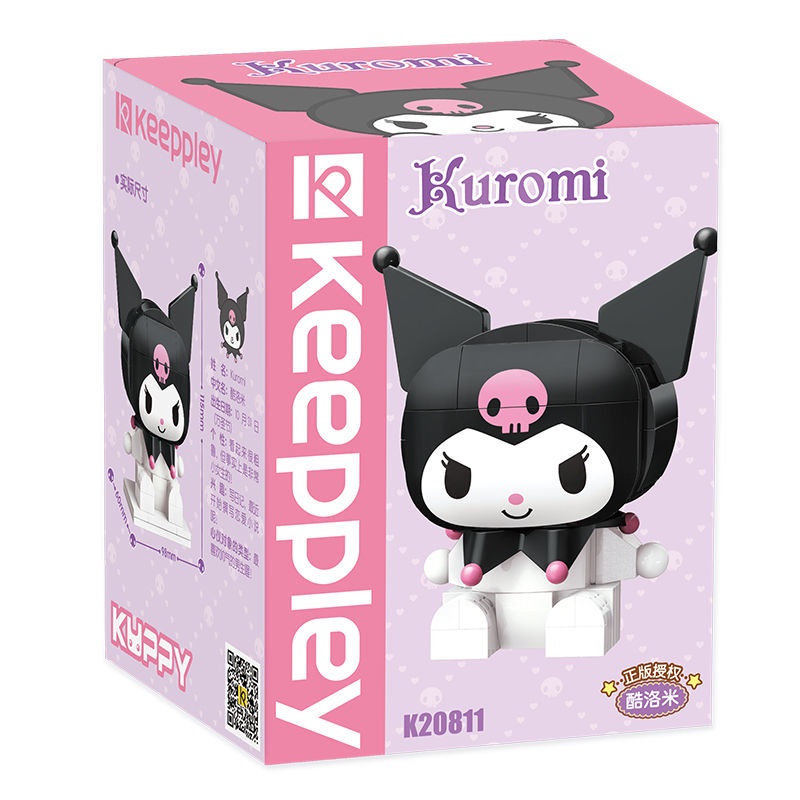 Keeppley Kuromi Assembled Building Blocks Hellokitty Genuine Hand-Made ...