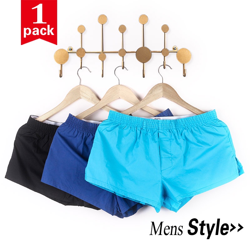 Cotton Men's Boxer Summer Lounge Breathable Loose 146 | Shopee Philippines