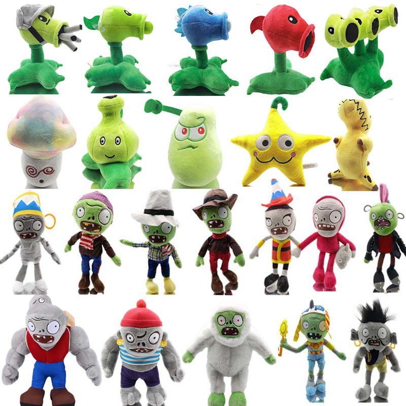 Newest Style Plants vs Zombies Plush Toy PVZ Machine Shooter Stuff ...