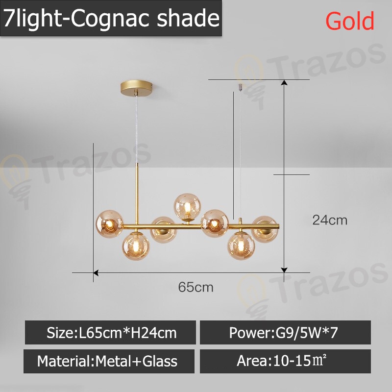 Trazos Black Ceiling Lights Modern Led Hanging Pendant Lamp Over The ...