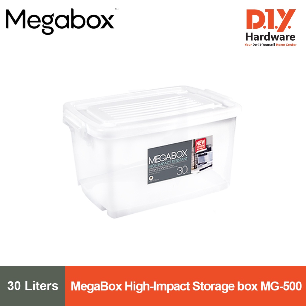 MegaBox High-Impact Storage box 30 liters MG-500 | Shopee Philippines
