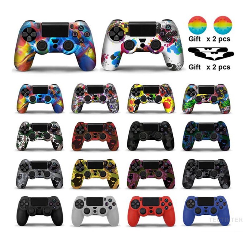 Dualshock 4 Skin Camo Pattern Silicone Case Soft Rubber Cover for PS4 ...