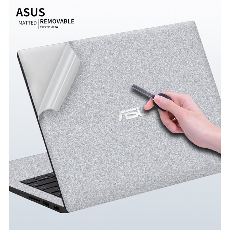 Sticker Laptop Matte silver 3Sides Skin 14'' 15.6'' 13'' Case ASUS ...