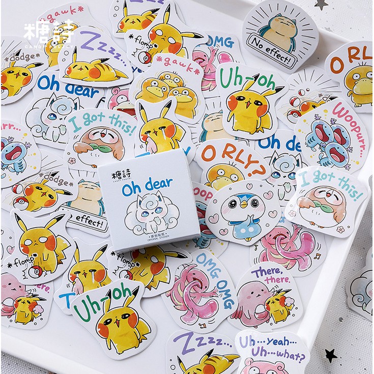 45PCS / Boxed Cartoon Sticker Hand Book Album Decoration DIY Sealing ...