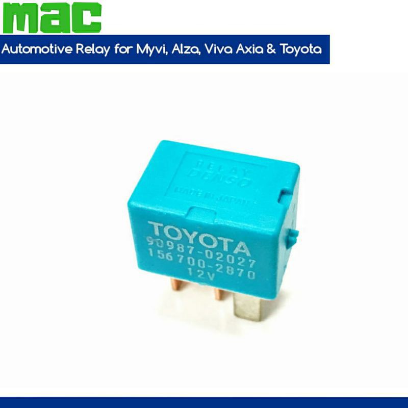 Denso 90987-02027 4 Pin Head Lamp Power Relay Perodua Myvi Alza Viva ...