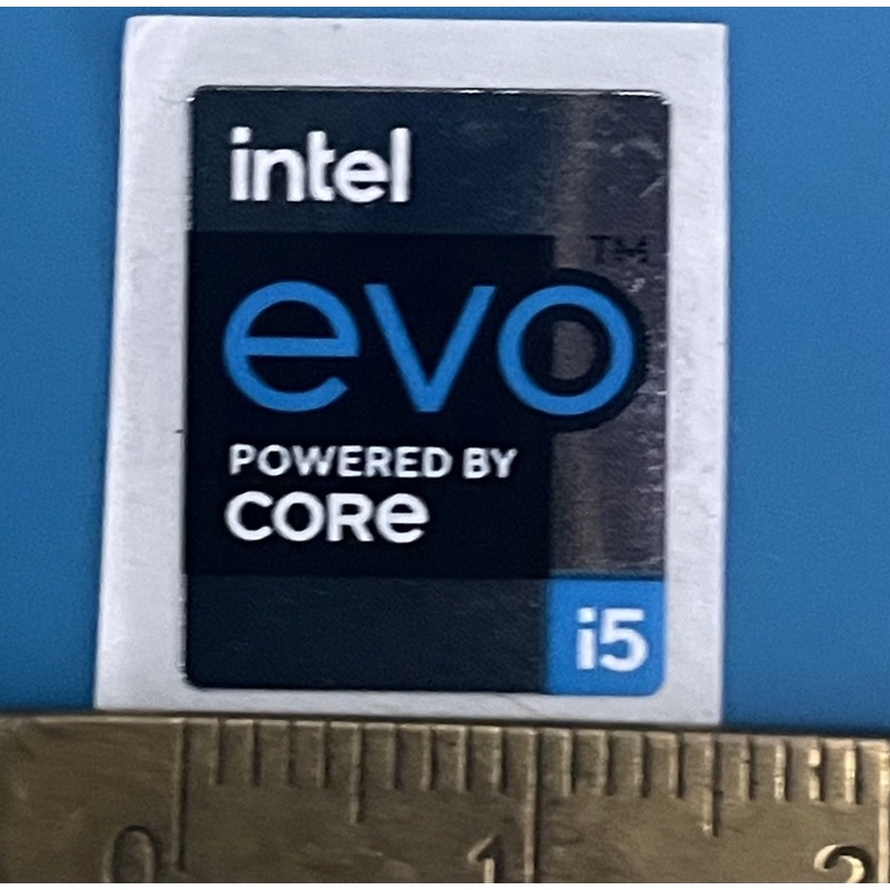 Intel Core i5 evo 11/12th gen original logo Sticker, small size ...