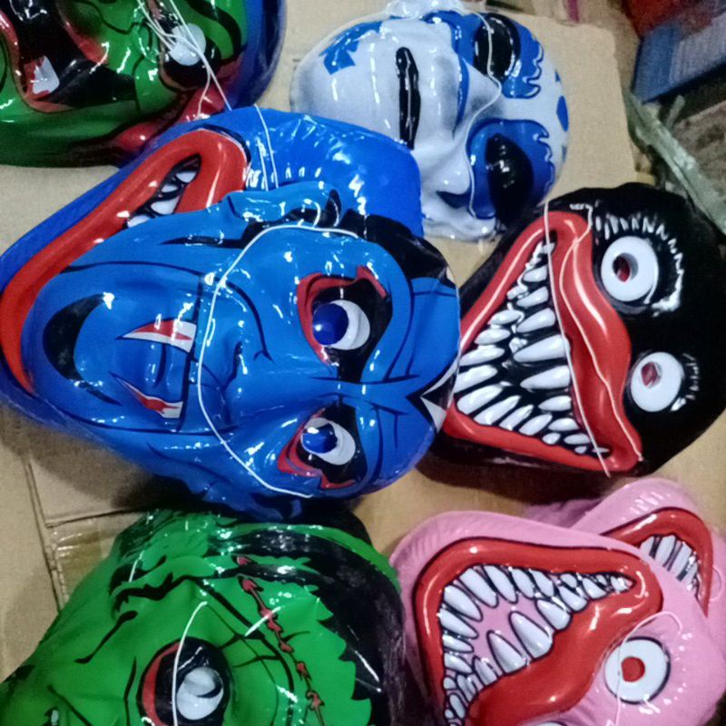 MASKARA halloween mask with assorted character, 12 pieces per pack ...