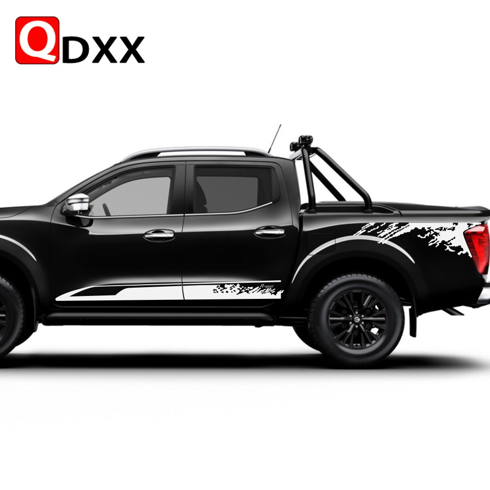 For Nissan Navara Truck Trunk Bed Pickup Door Side Skirt Stickers Side ...