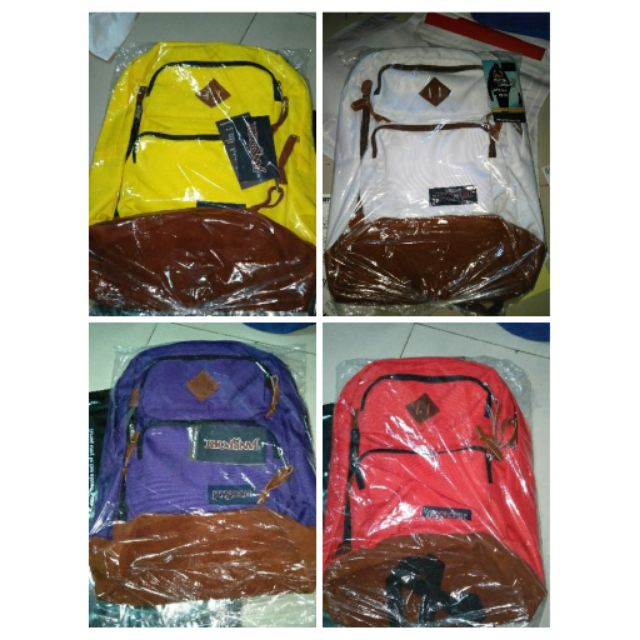 COD JS BACKPACK PLAIN (LEATHER BOTTOM) | Shopee Philippines