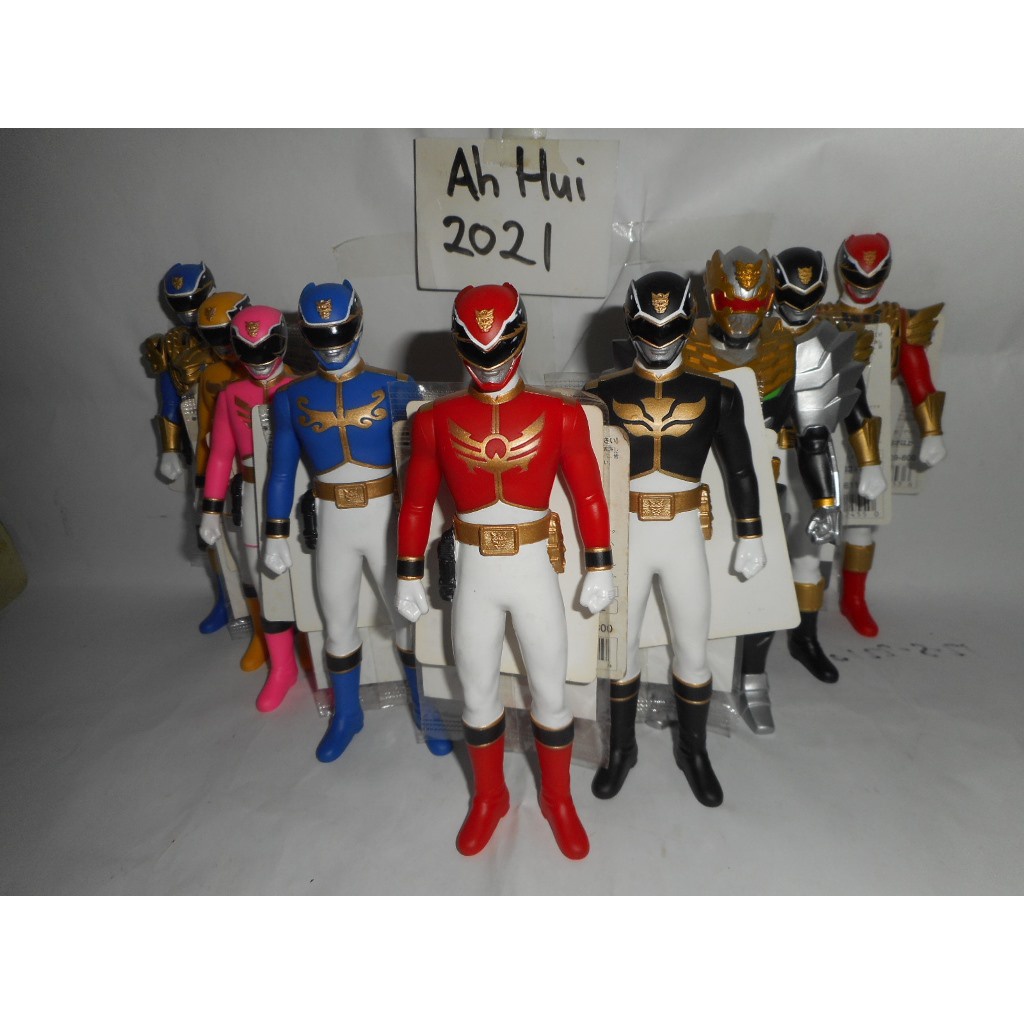BANDAI Power Rangers Megaforce/ Tensou Sentai Goseiger Red, Black, Blue ...