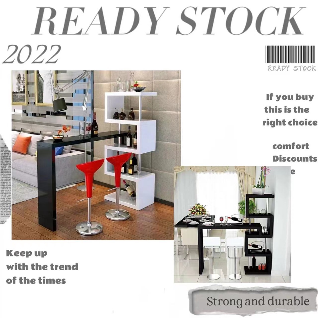 COD Modern MINI Bar table Rotating 360 Swivel Bar counter table coffee ...