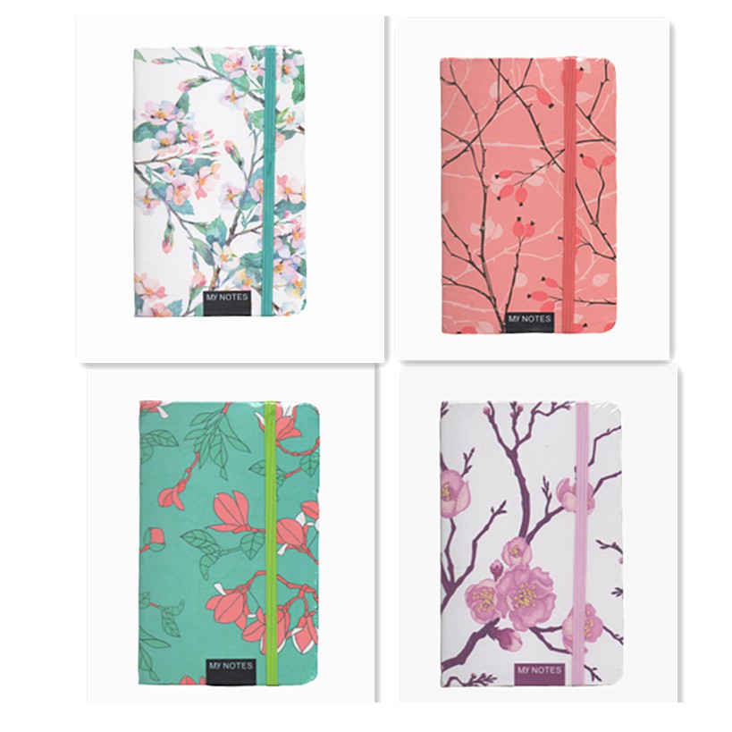 HOKKA Hardbound A6 Lined Notebook Floral Design (10.5cm*14.8cm) With ...
