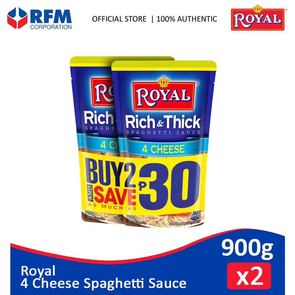Royal 4 Cheese Spaghetti Sauce - Set of 2s | Shopee Philippines