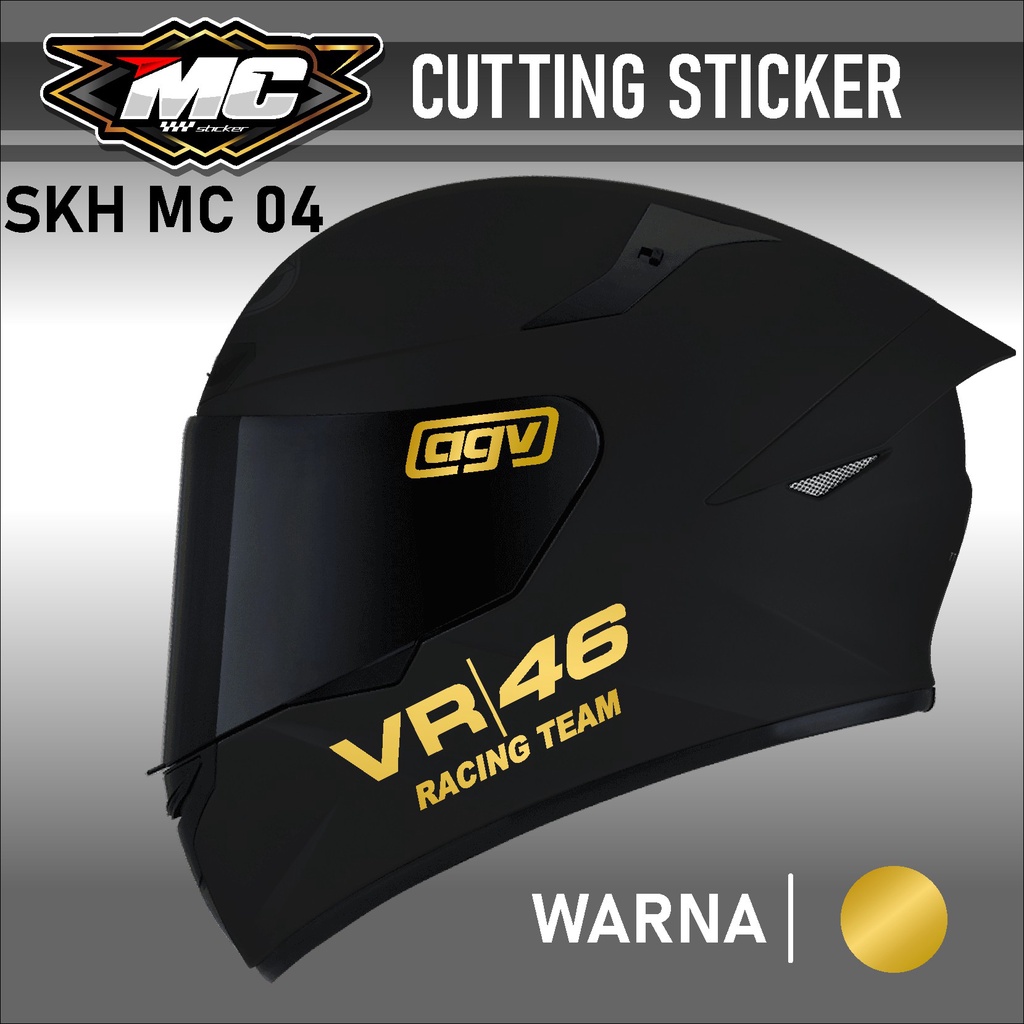 Cutting Sticker Helmet Full Face VR|46 sticker Cutting Helmet sticker ...