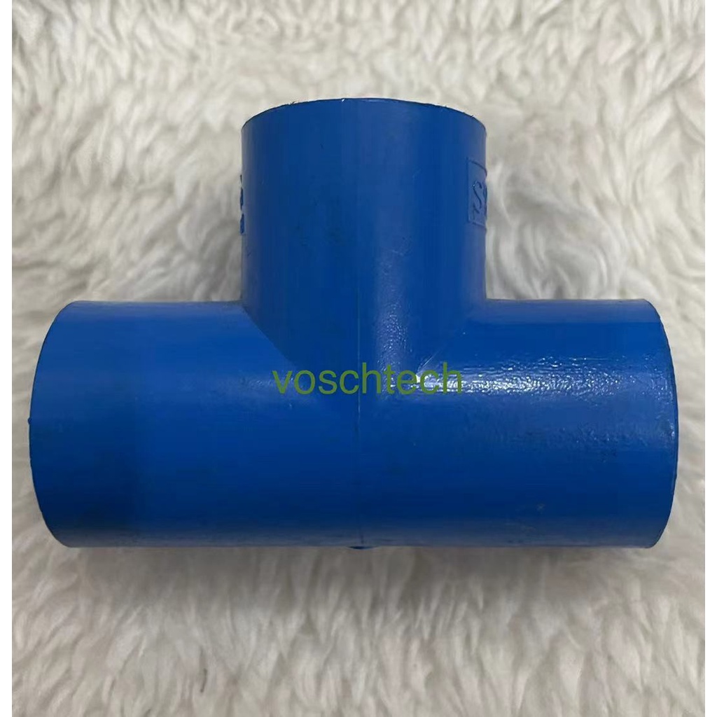 Pvc blue fitting tee elbow coupling adapter end cap plug | Shopee Philippines