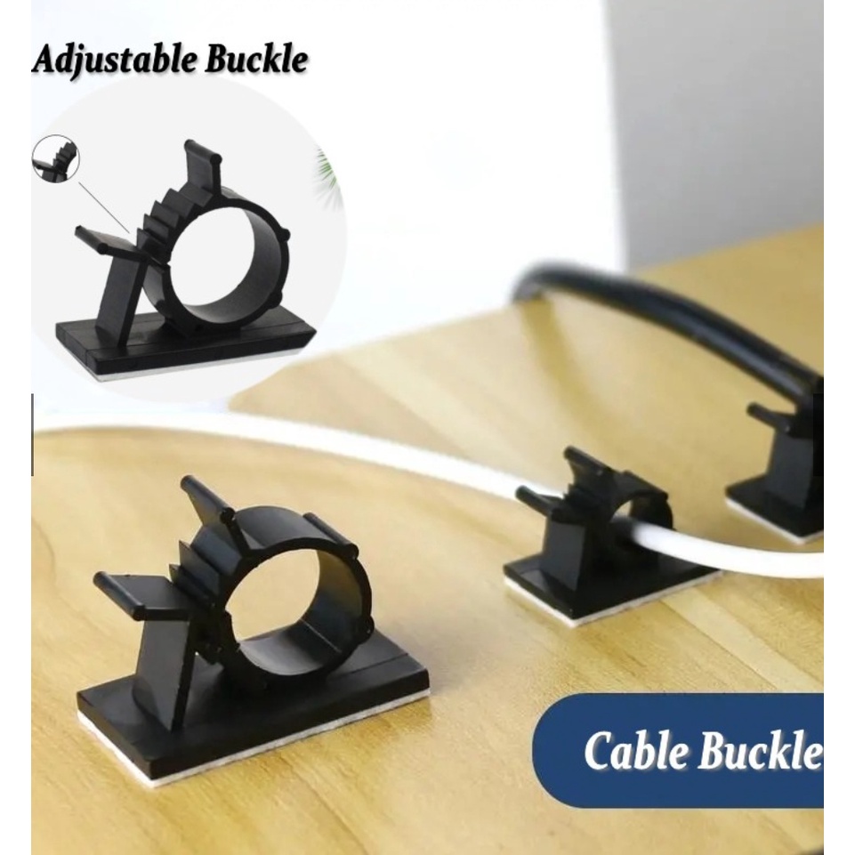 16MM Medium Self-Adhesive Adjustable Cable Clips , Cable Management ...