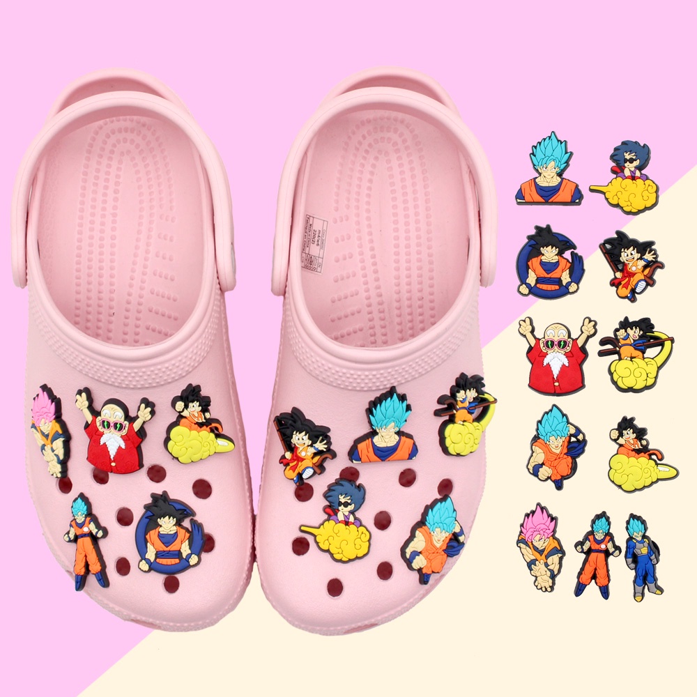 New Japan anime Jibbitz DIY dragon ball character Crocs shoe charms ...