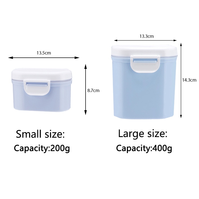 Baby Milk Powder Storage Container with Separate Scoop Storage, 200g ...