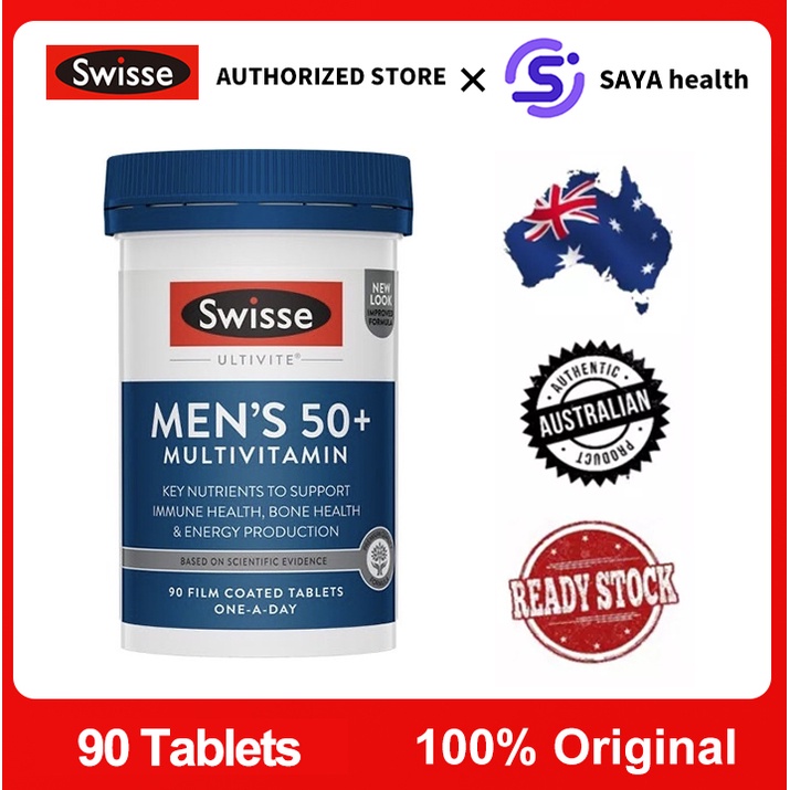 Swisse Ultivite Men's 50+ Multivitamin 90 Tablets | Shopee Philippines